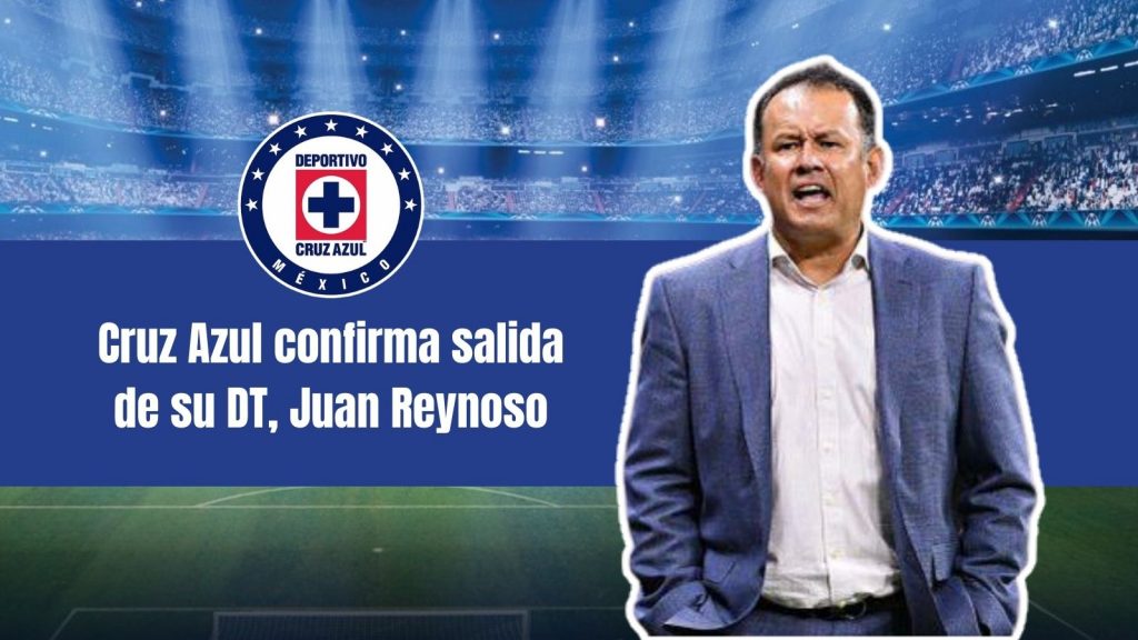 Cruz Azul hace oficial la salida de su DT Juan Reynoso