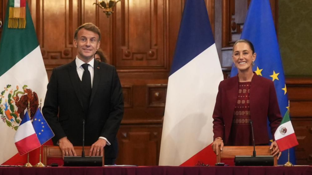 Sheinbaum y Macron se reúnen con empresarios de Francia y México ...